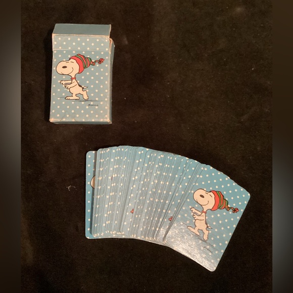 Hallmark | Other | 96s Vintage Hallmark Peanuts Miniature Playing Cards ...